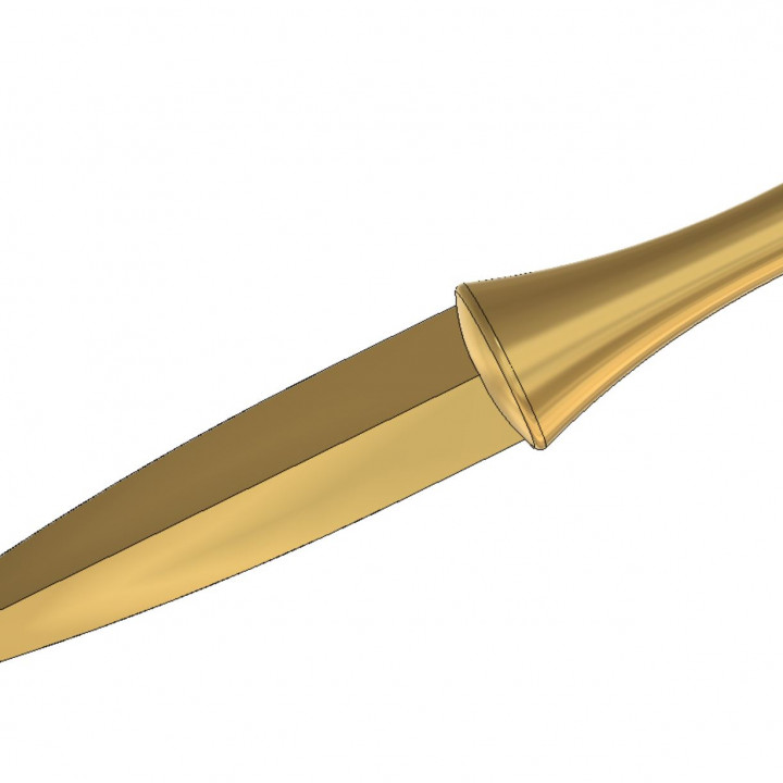 3D Printable Dagger Pattern for Sand Casting by Seth Robinson