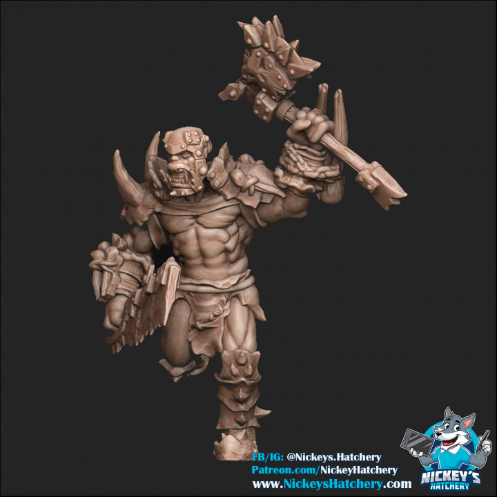 3D Printable Orc #1 by Nickey's Hatchery