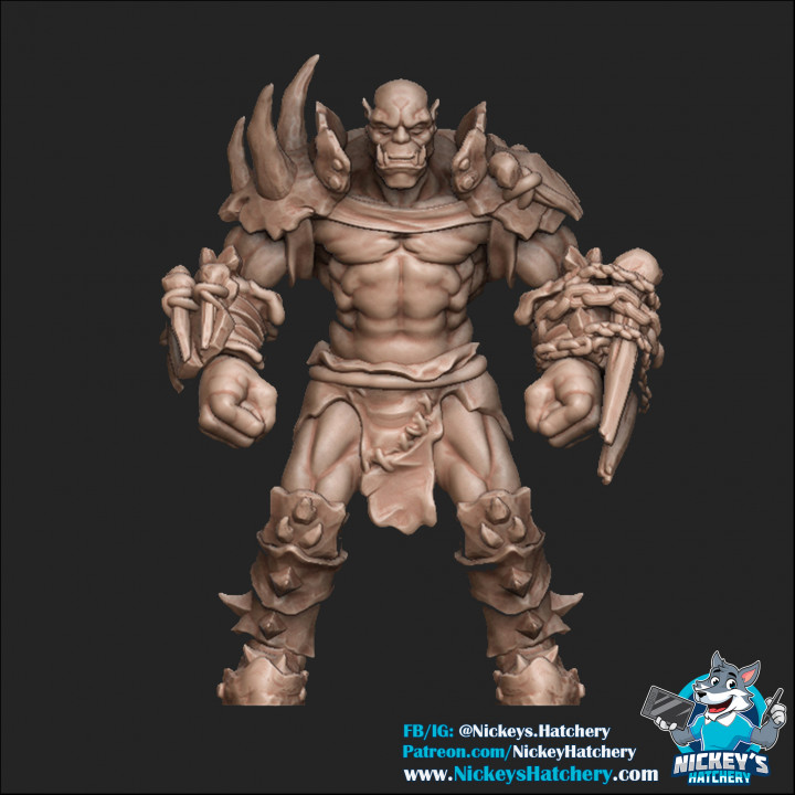 3D Printable Orc #3 by Nickey's Hatchery