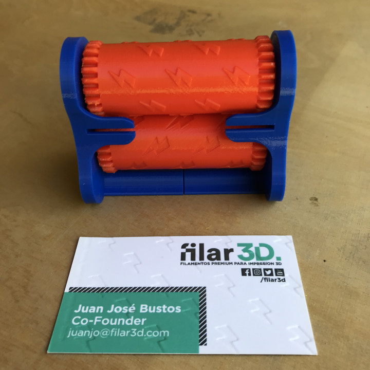 3D Printable The Business Card Embosser System by Filar3D