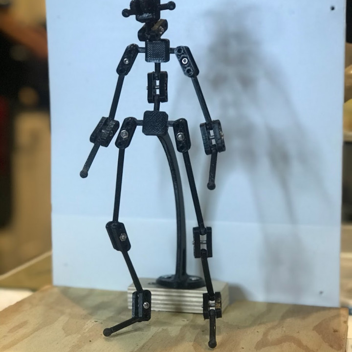 3D Printable Stop Motion model by Tom Quach