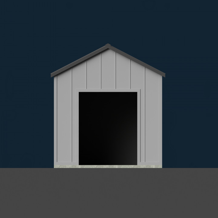 3D Printable Storage unit 001 (HO/OO scale ) 1:87 Scale by Luke Crowhurst