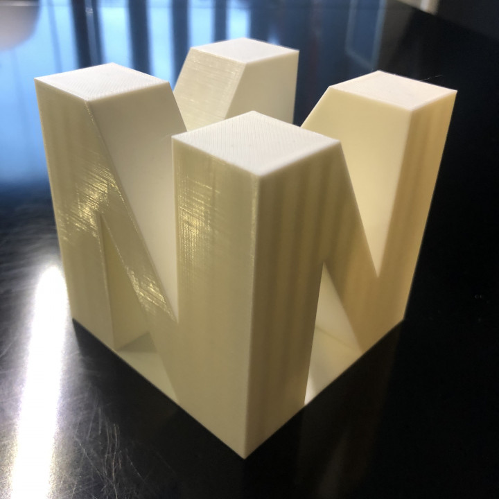 3D Printable letter-N 3d by Nathan Saublens