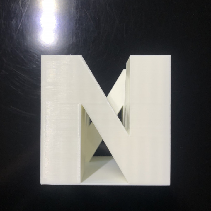 3D Printable letter-N 3d by Nathan Saublens