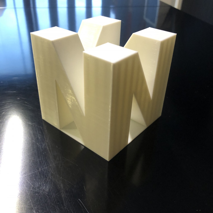 3D Printable letter-N 3d by Nathan Saublens