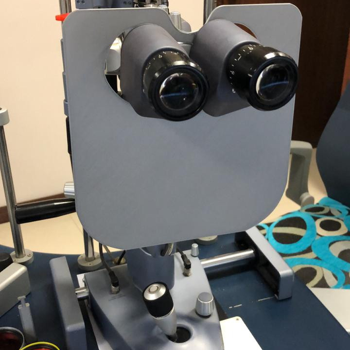 3D Printable Slit Lamp Shield by Luis Garza