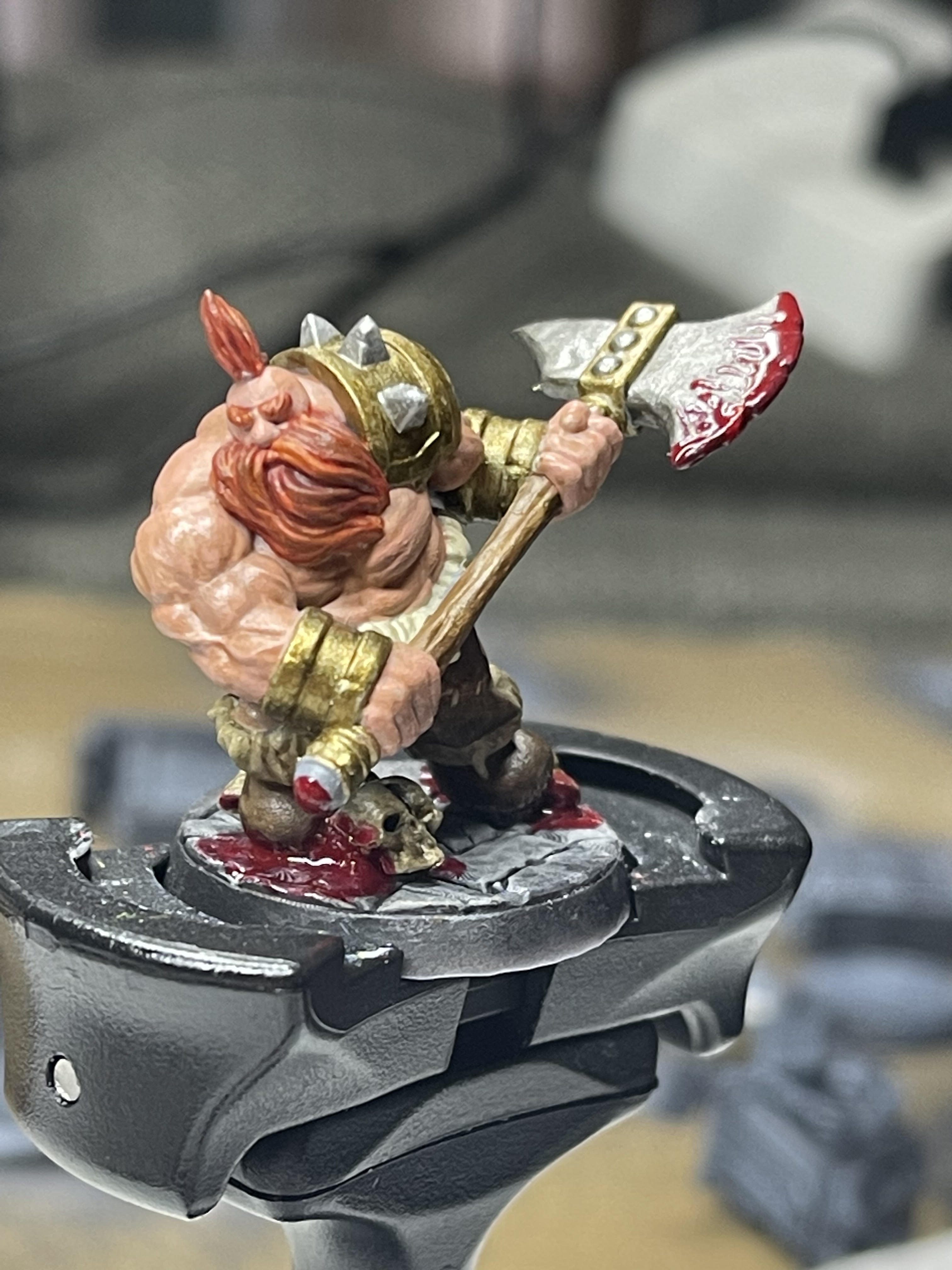 3D Printable Dwarven Barbarian Miniature - pre-supported by Epics N Stuffs