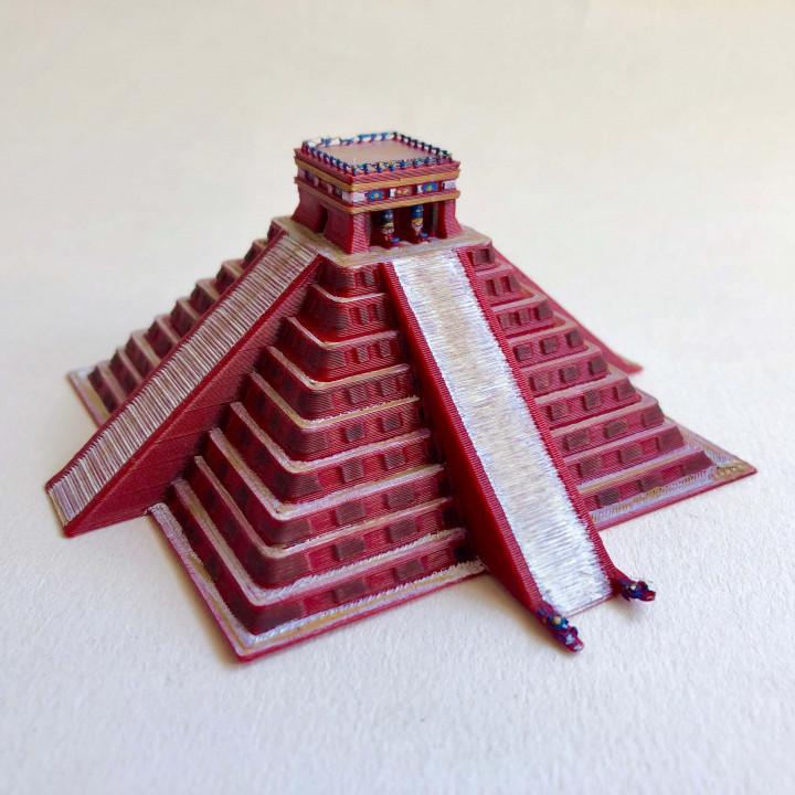 3D Printable Chichen Itza (Pyramid of Kukulkan / El Castillo) - Mexico ...