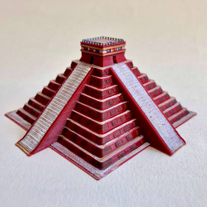 3D Printable Chichen Itza (Pyramid of Kukulkan / El Castillo) - Mexico ...
