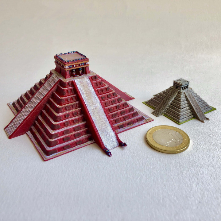 3D Printable Chichen Itza (Pyramid of Kukulkan / El Castillo) - Mexico ...