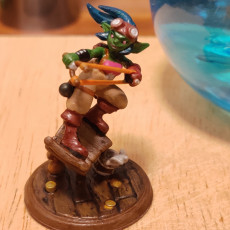 3D Printable Knox the Goblin Alchemist by Twin Goddess Miniatures