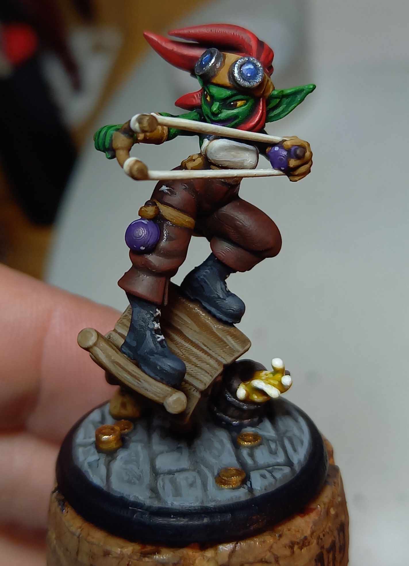 3D Printable Knox the Goblin Alchemist by Twin Goddess Miniatures