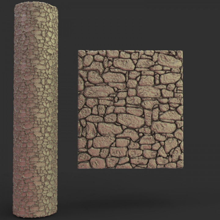3D Printable Texture rolling pin Nº15 by LegionMiniatures