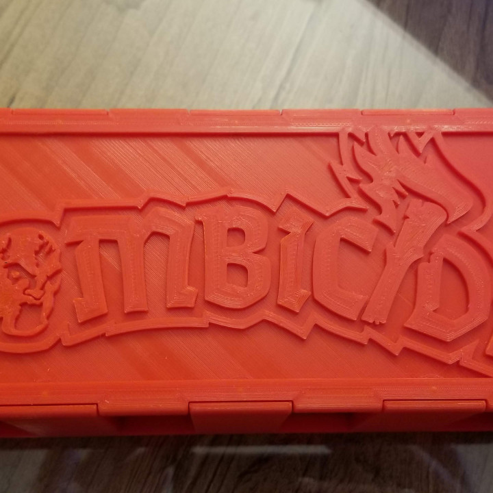 3D Printable Zombie Card Box & 3 Lids by Josh Roll