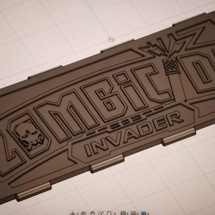 3D Printable Zombie Card Box & 3 Lids by Josh Roll