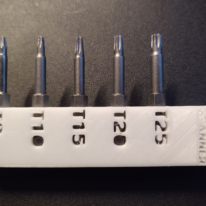 3D Printable Torx bit holder by Jeff