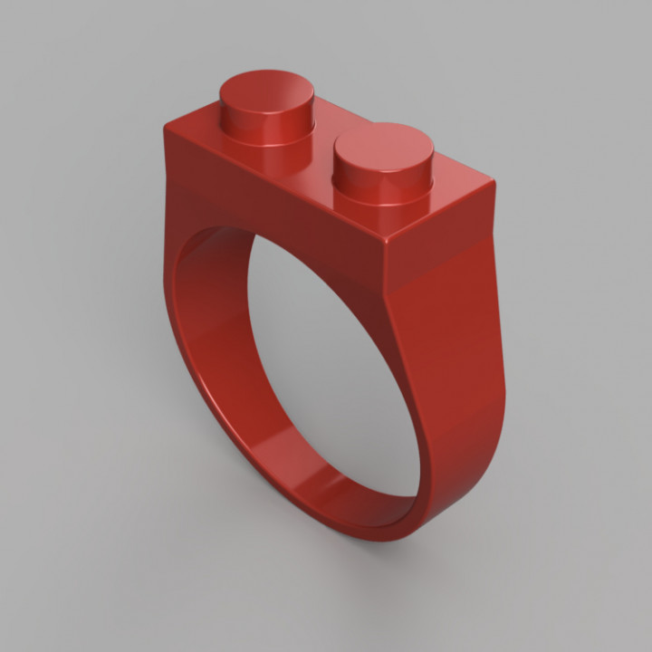 3D Printable Lego Ring by 3DprintedSekiR0