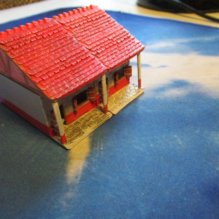 3D Printable Roman Barracks by Alf Scherer