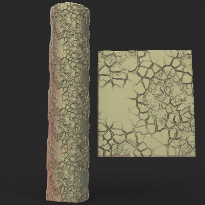 3D Printable Texture rolling pin Nº32 by LegionMiniatures