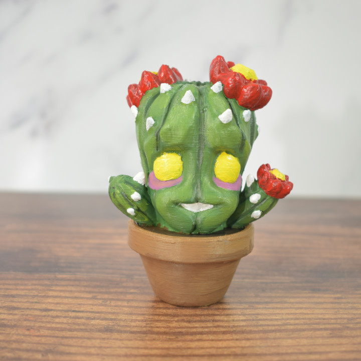 3D Printable Happy Cactus by Tanya Wiesner