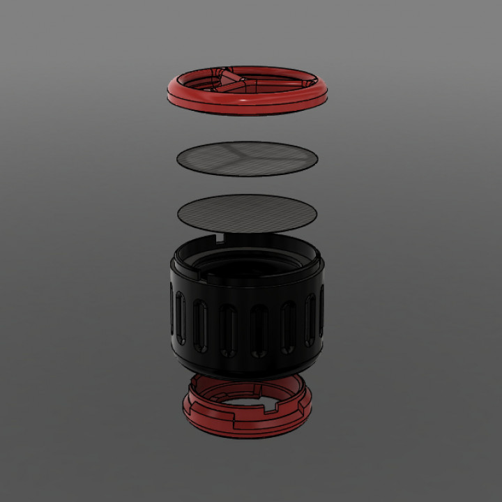 3D Printable E-Filter (3M 6000 Series Compatible) Minimalist Filter ...