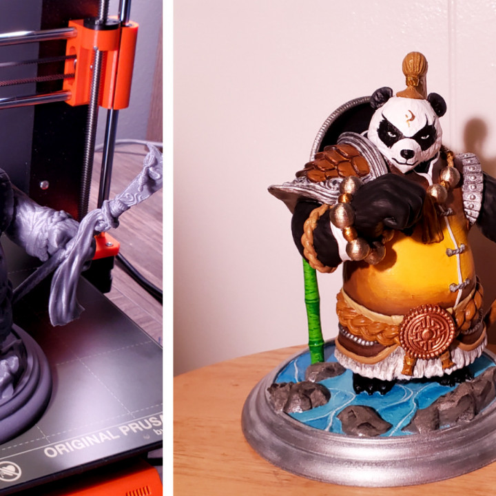 3D Print of Panda Warrior by karincox