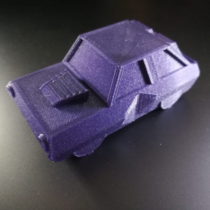 3D Printable Low Poly Fantasy Muscle Car by Francesco Meloni