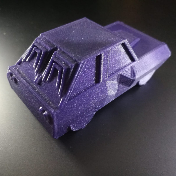 3D Printable Low Poly Fantasy Muscle Car by Francesco Meloni
