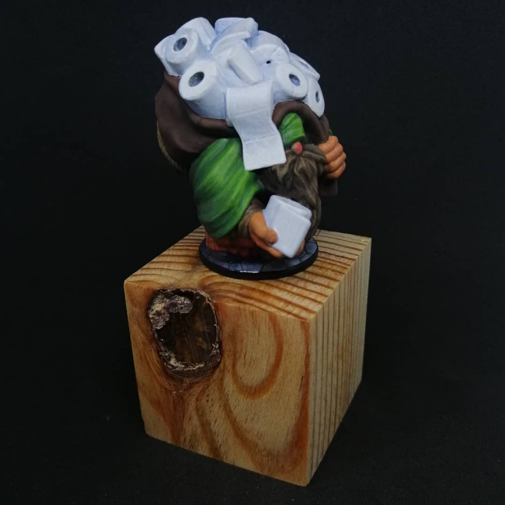 3D Print of Toilet Paper Merchant Miniature - Pre Supported by ...
