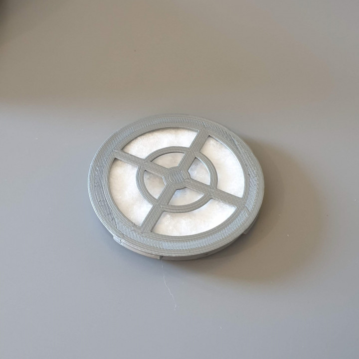 3D Printable Simple Respiratory/Protection Mask Valve by Konrad Nowak