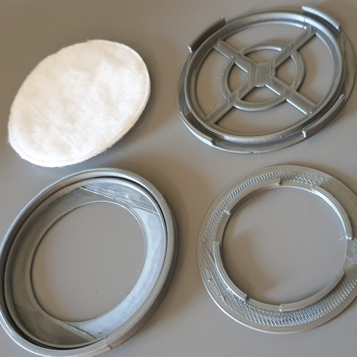 3D Printable Simple Respiratory/Protection Mask Valve by Konrad Nowak