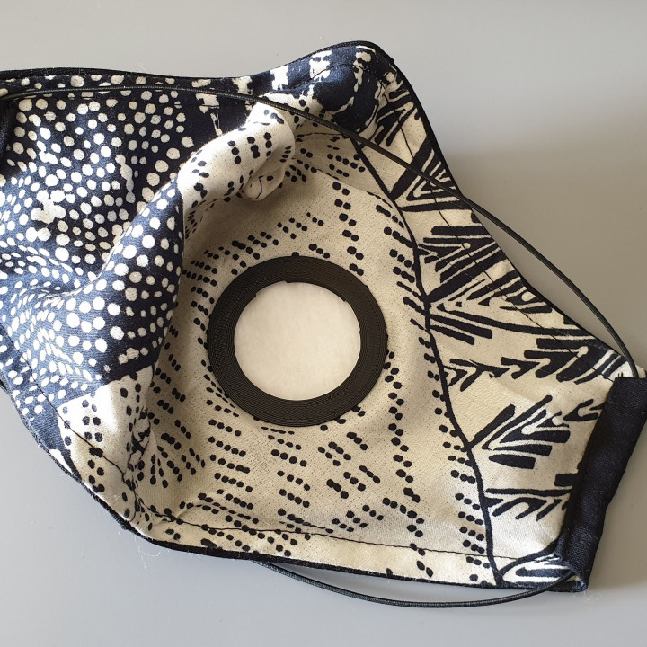 3D Printable Simple Respiratory/Protection Mask Valve by Konrad Nowak