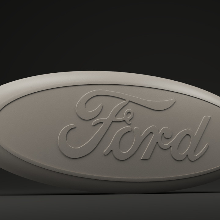 3D Printable ford logo by Mohamad Sharf