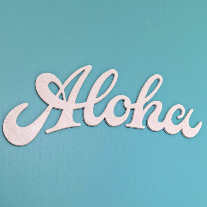3D Printable Aloha Sign by edditive