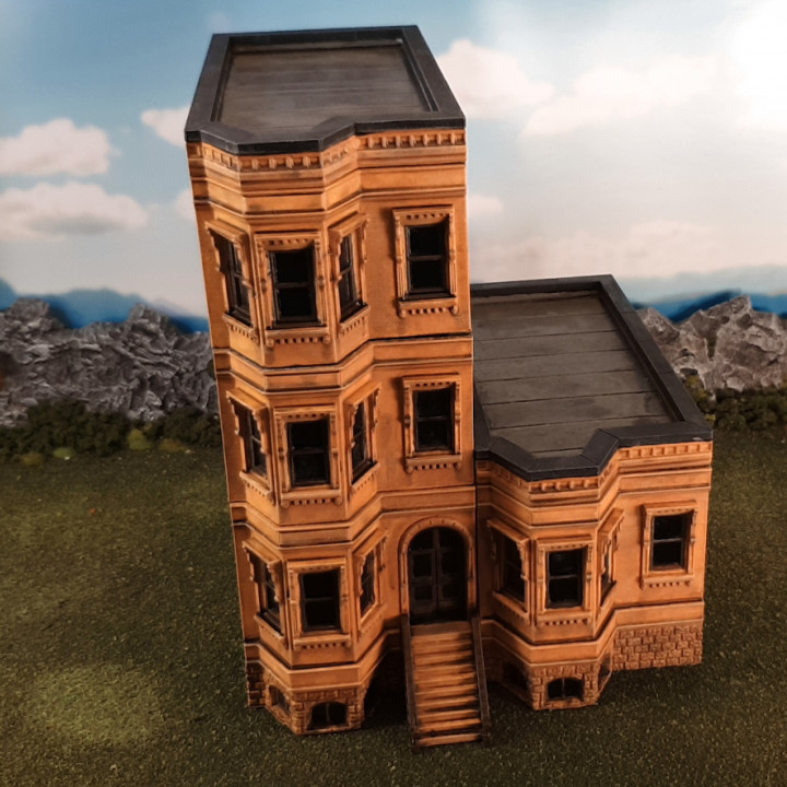 3D Printable New York Brownstone building by Terrain4Print