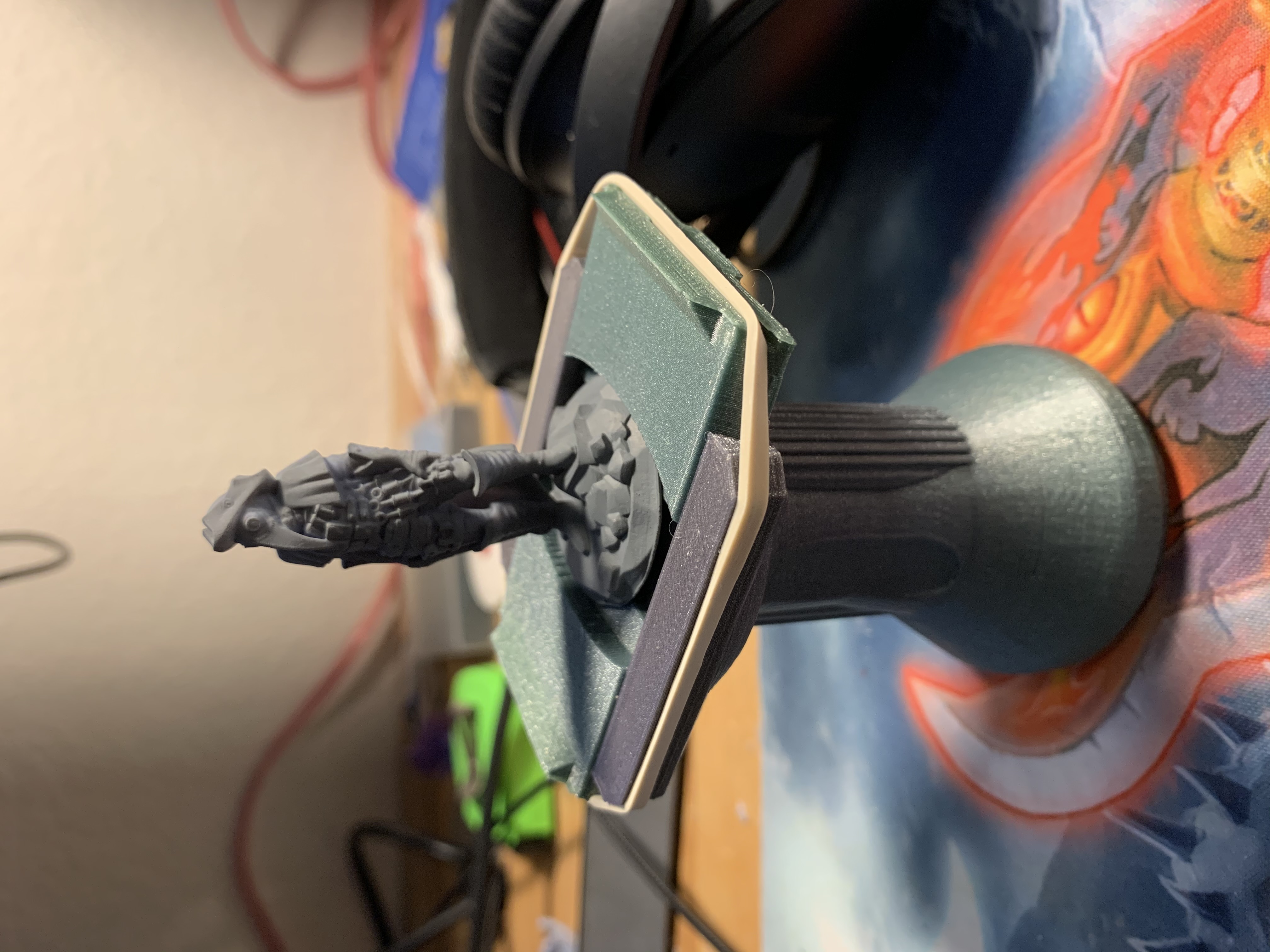 3D Printable Tabletop Miniature Painting Handle by Brien Shores