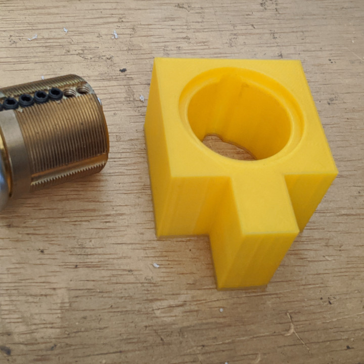 3D Printable Practice lock holder by Chris Deblass