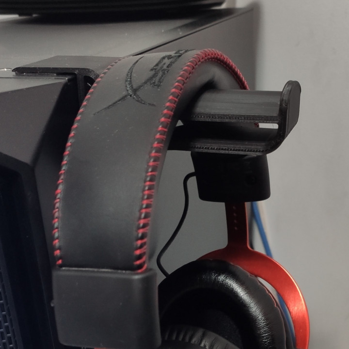 3D Printable Headphone / headset support for pc case - Hyper X by ...