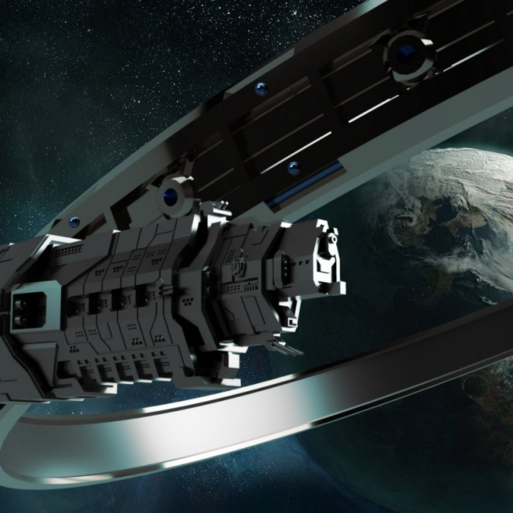 3D Printable Pillar of Autumn | Halcyon-class light cruiser by Jonathan ...