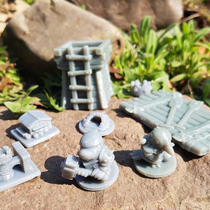 3D Printable Root underworld miniatures by Dick Poelen