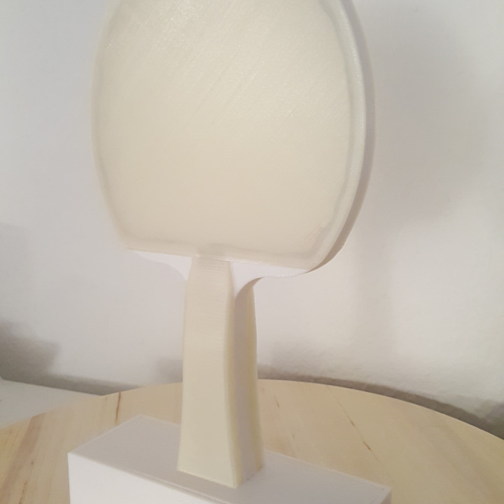 3D Printable Table Tennis Racket with Light by Stephie and Matti