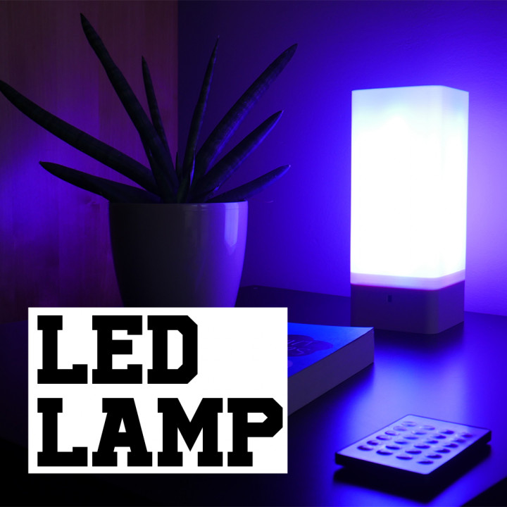 3D Printable LED Lamp (no soldering) by 3D World