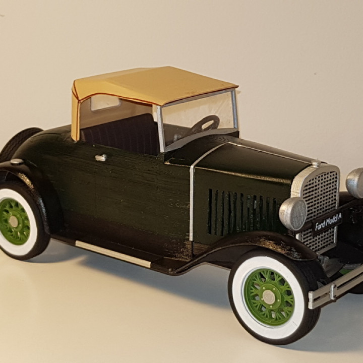 3D Printable Ford Model A Roadster 1931 model by Eugenio Pompella