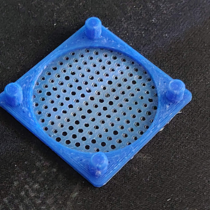3D Printable 40mm fan cover - no screws by briefer