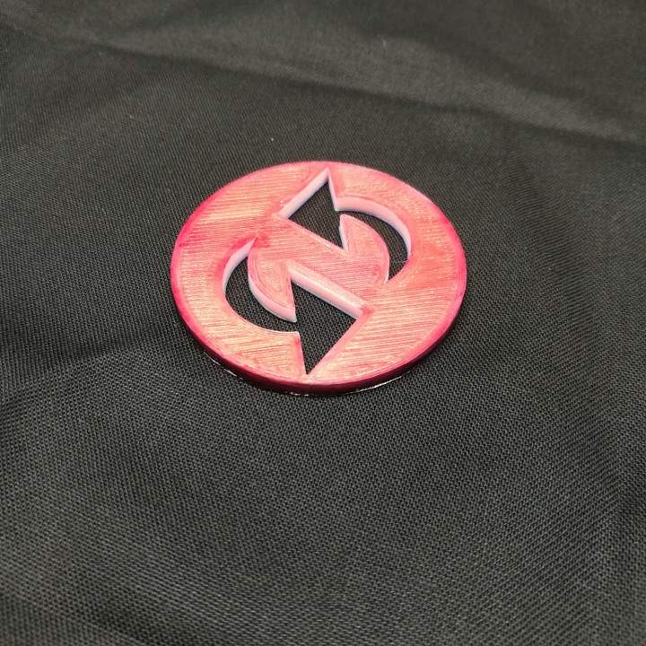 3D Printable Uno Direction Token by Cody Thompson