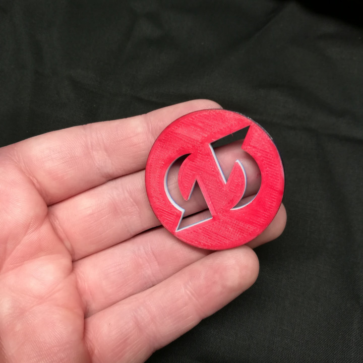3D Printable Uno Direction Token by Cody Thompson