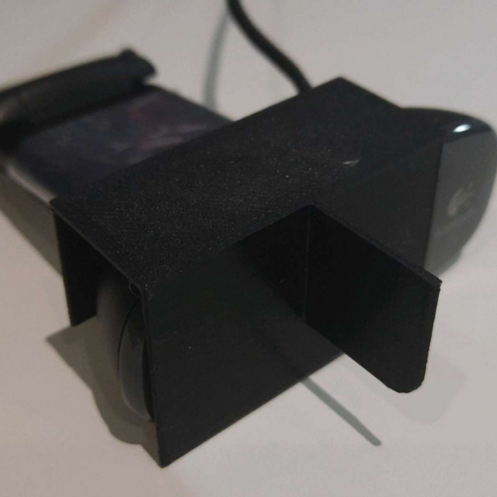 3D Printable Logitech Webcam Cover by Matze
