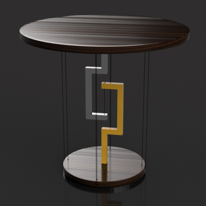 3D Printable Floating Table Top - Tensegrity by Seabird HH