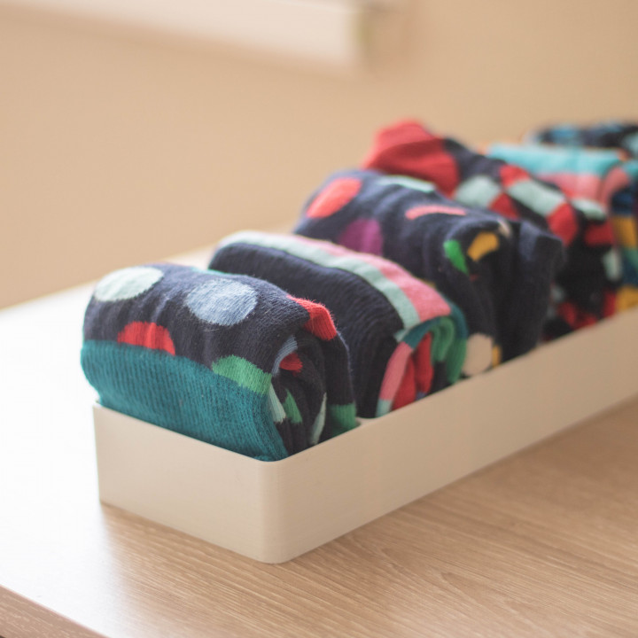3D Printable Socks organizer (Marie Kondo) by Clement C.