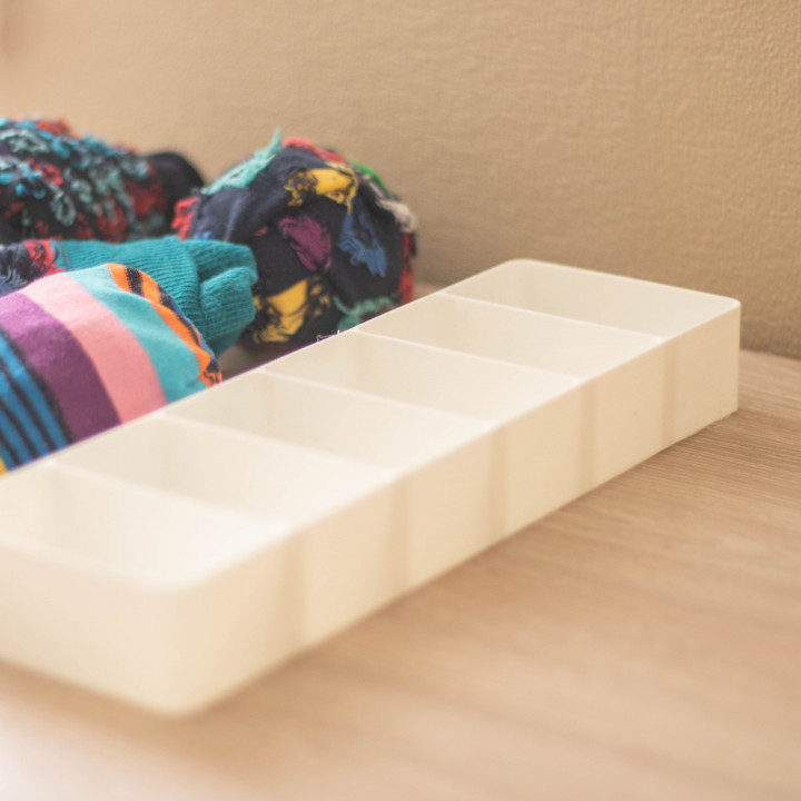 3D Printable Socks organizer (Marie Kondo) by Clement C.